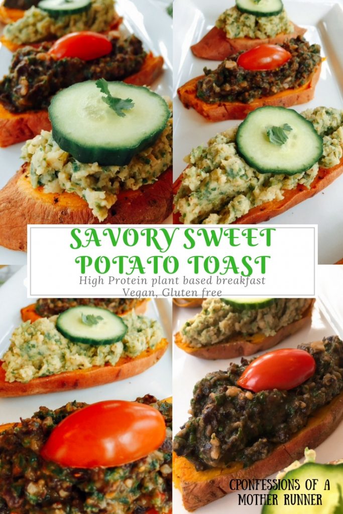 Savory Sweet Potato Toast 2 ways Meatless Monday
