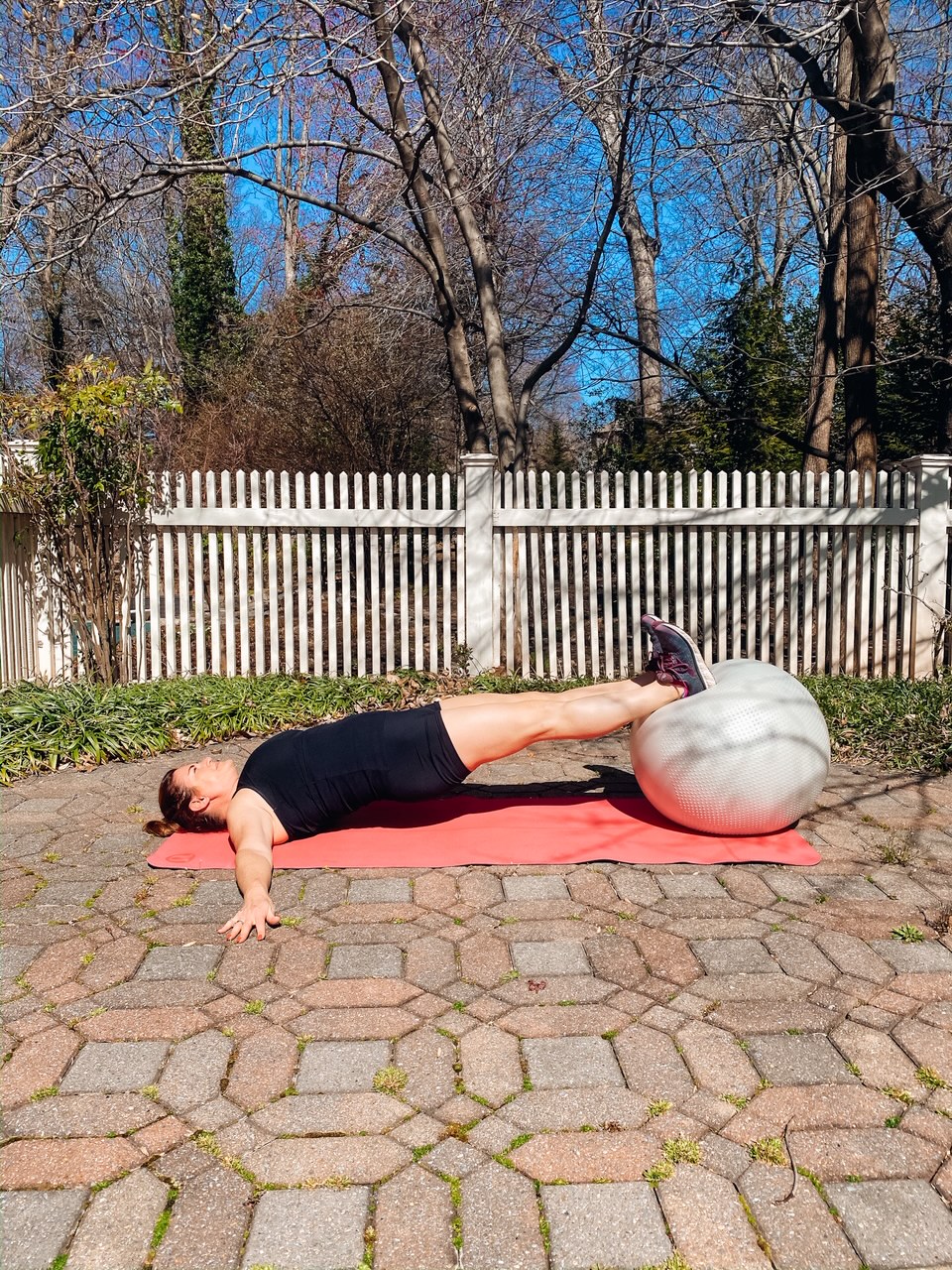 15 minute Lower Body stability ball workout Do at home