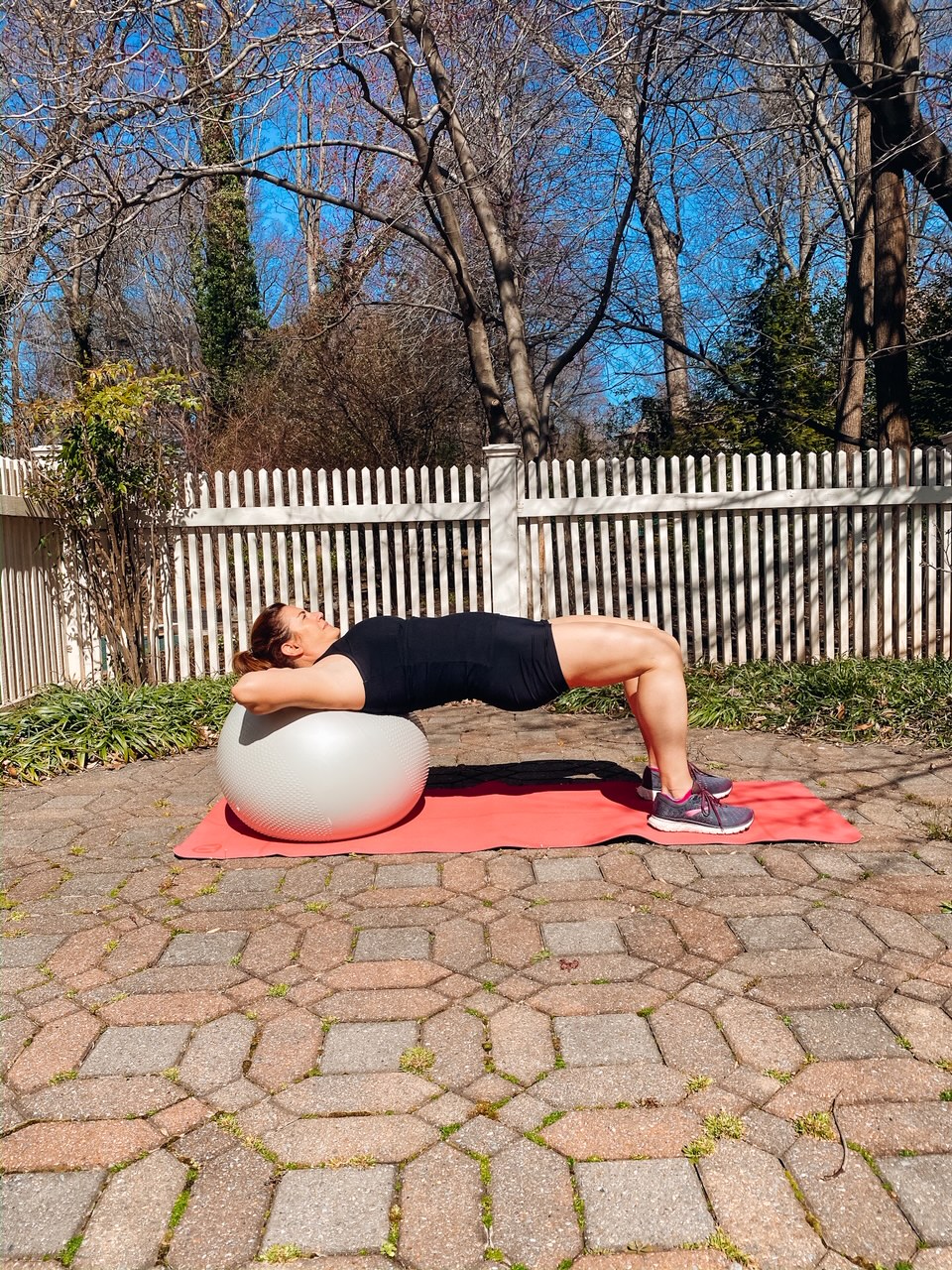 15 minute Lower Body stability ball workout Do at home