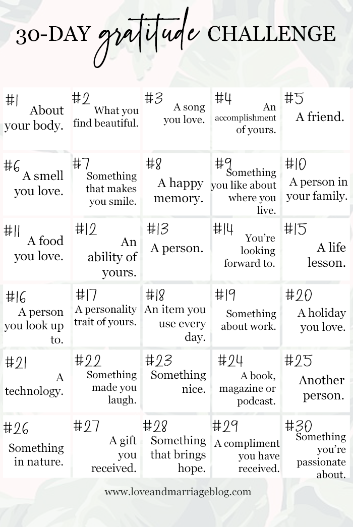 A year's worth of 30 Day Challenges to get your new year started off right