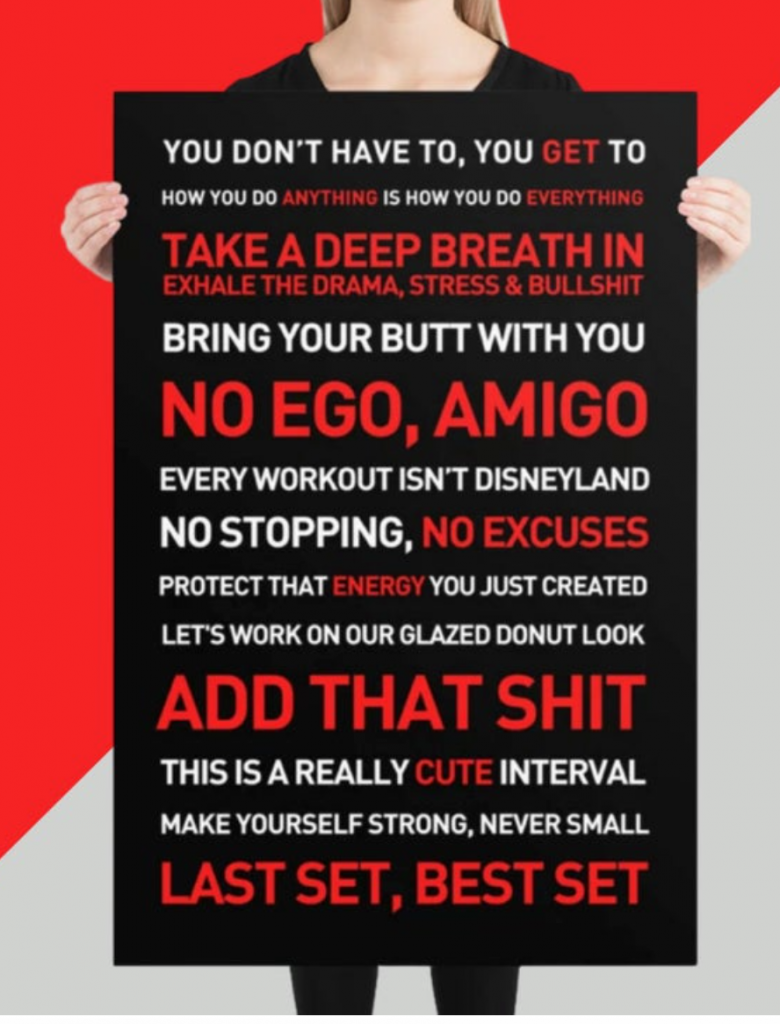 Creative Motivational Decor For Your At Home Peloton Space