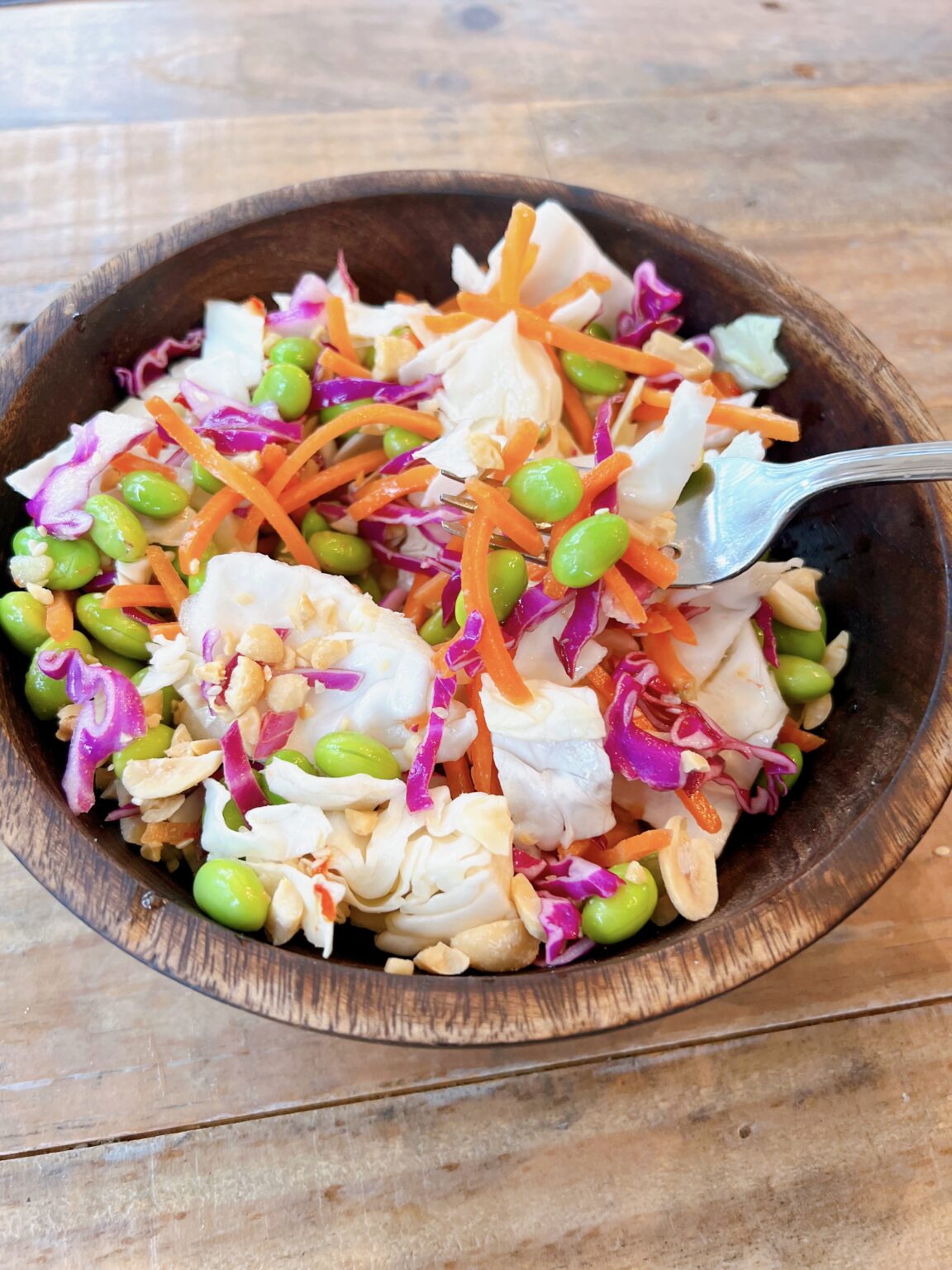 5 minute Edamame Crunch Salad